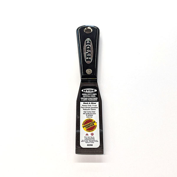 Hyde 1 5/16″ Chisel Putty Knife – Colorado Steel Sash